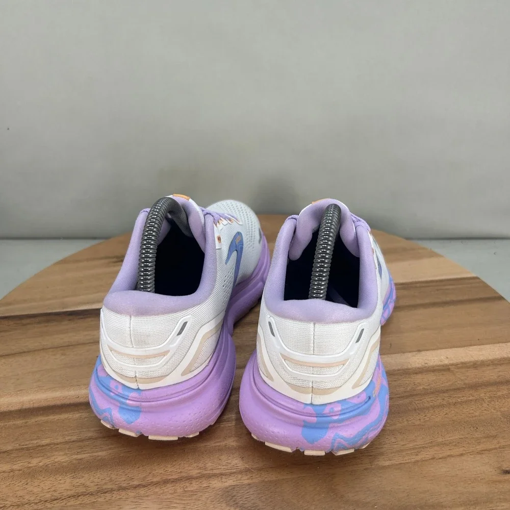 Brooks | Shoes | Brooks Ghost 5 Womens Running Shoes White Purple Blue ...